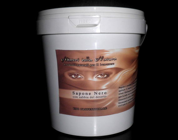 SAPONE NERO CON SABBIA DEL DESERTO CONF. 1 Kg (Linea Professionale ...